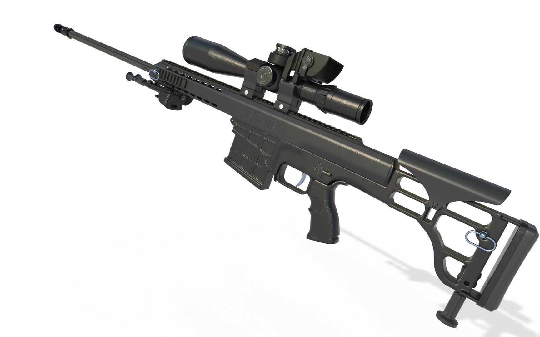 Barrett 98b Scope Model - TurboSquid 1355931