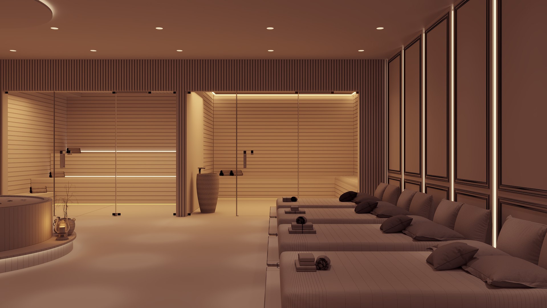 SPA AND SAUNA INTERIOR 3D Model - TurboSquid 2266476