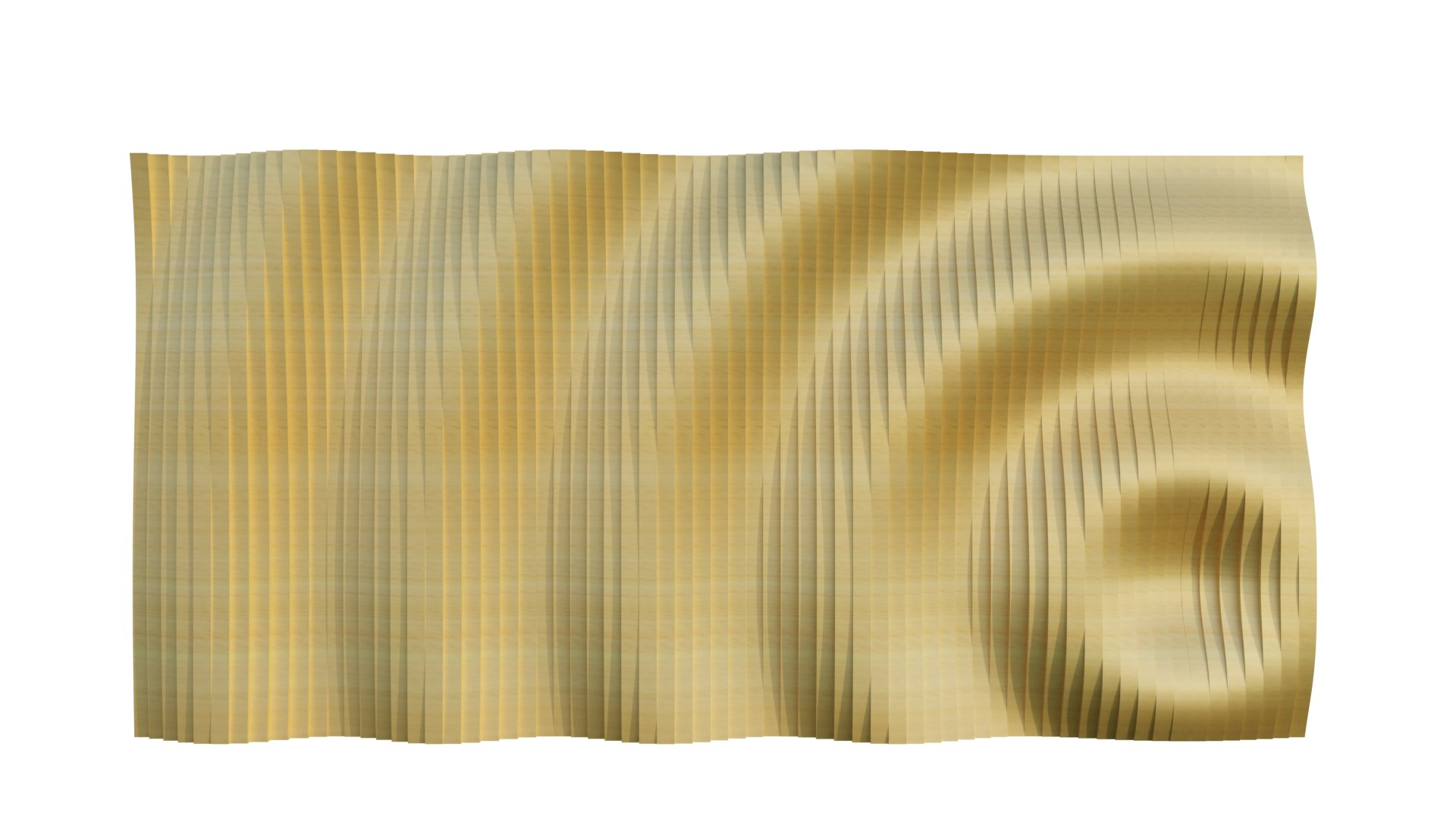 Parametric Ripples Wooden Wall 03 3D Model - TurboSquid 2195120