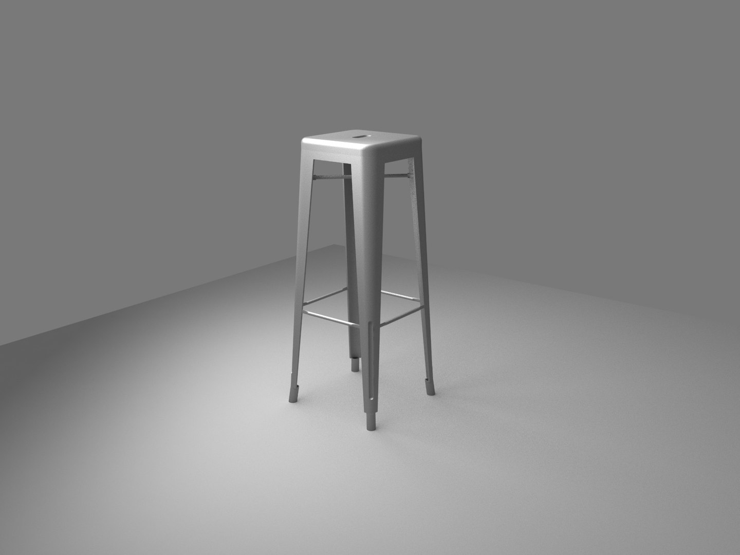 Tolix Stool 3d Model