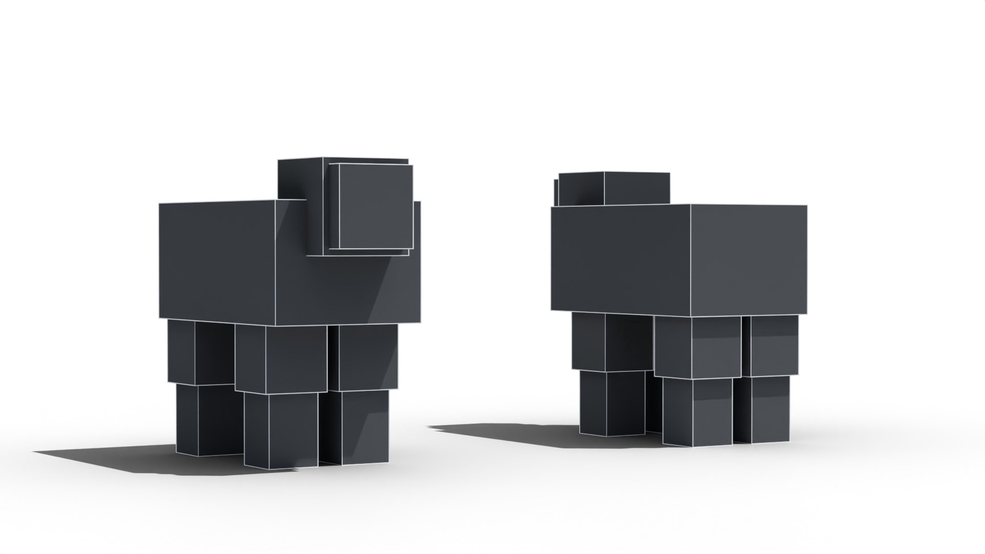 3D Sheep - Minecraft - TurboSquid 2493677