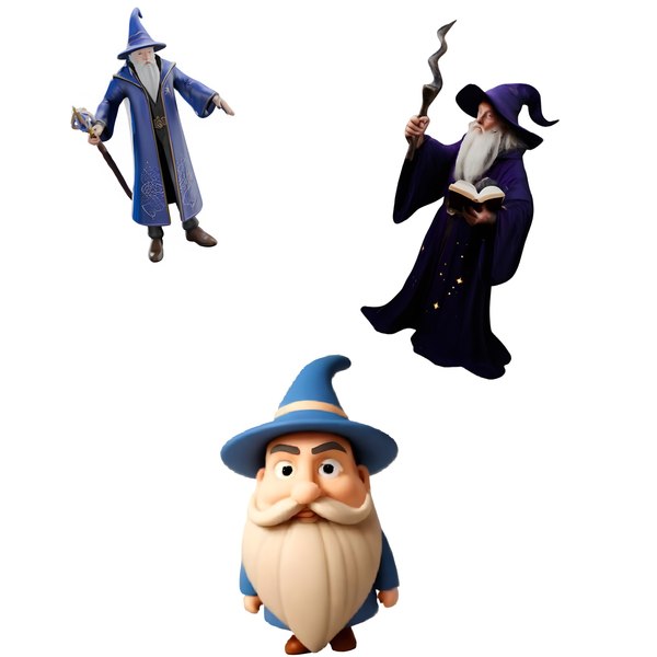 modelo 3d Colección de magos mágicos: serie de personajes - TurboSquid ...