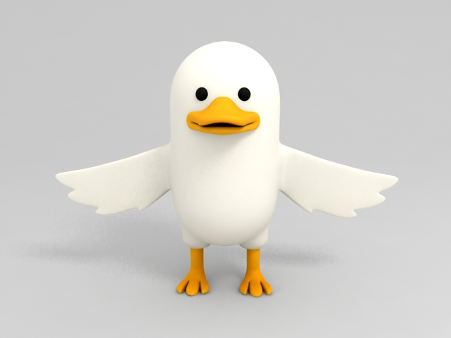 Duck Character Cartoon 3D Model - TurboSquid 1274573