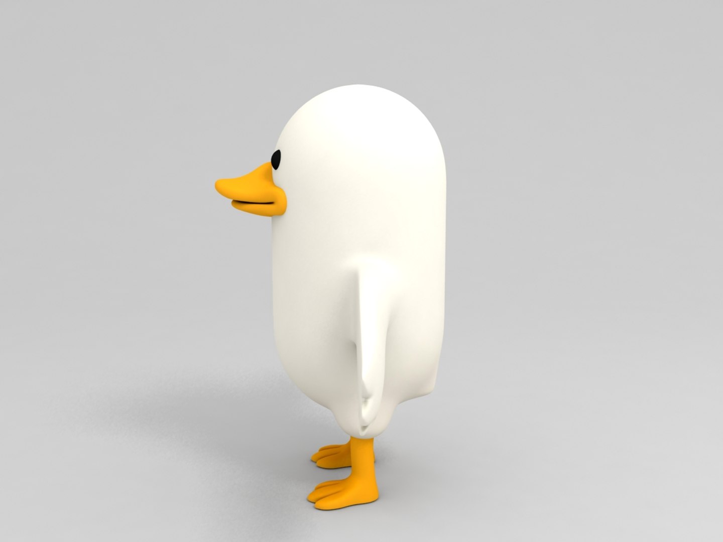 Duck Character Cartoon 3D Model - TurboSquid 1274573