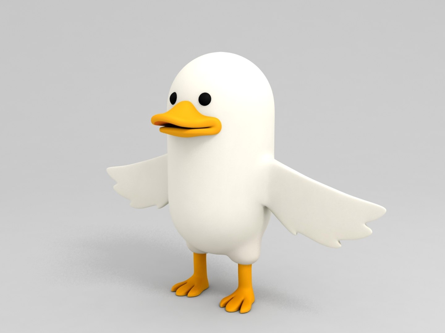 Duck Character Cartoon 3D Model - TurboSquid 1274573