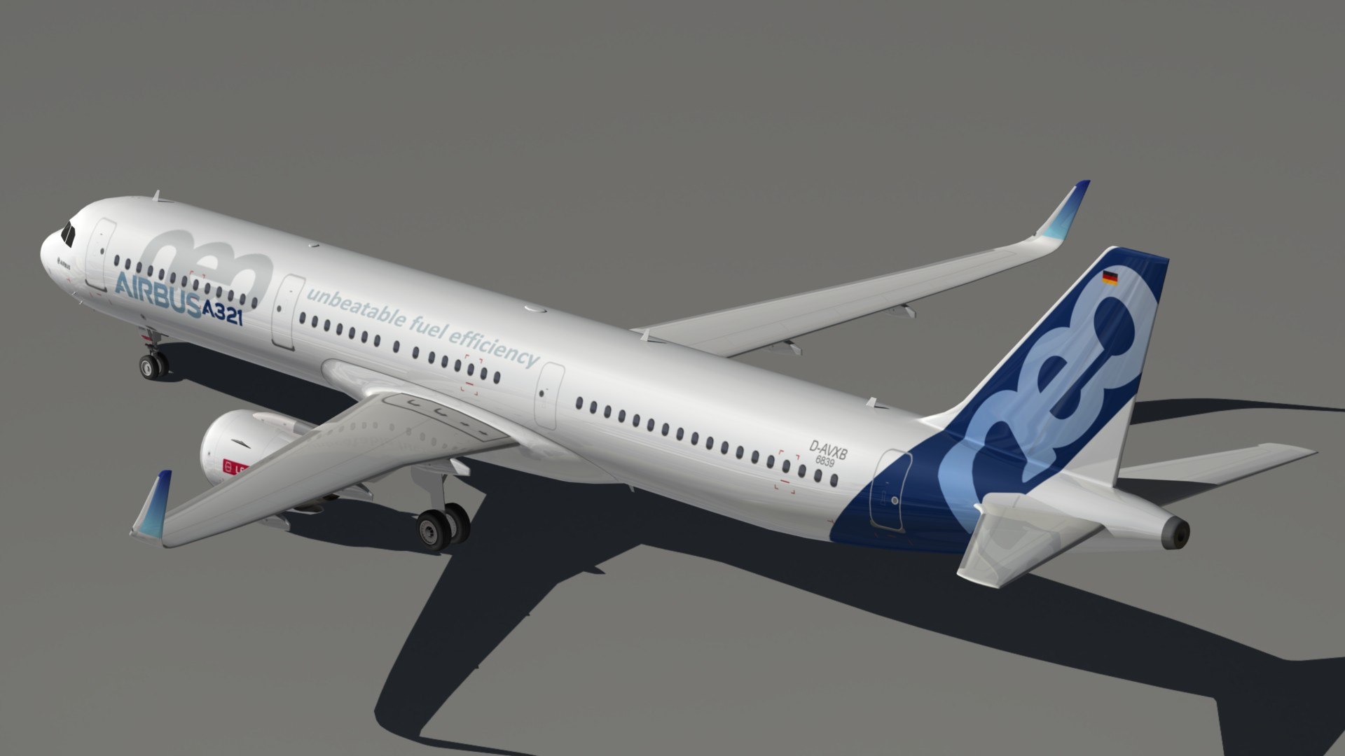 Airbus A321 Color House 3D Model - TurboSquid 1703972