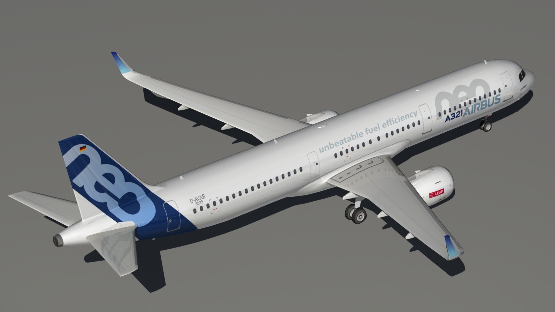 Airbus A321 Color House 3D Model - TurboSquid 1703972