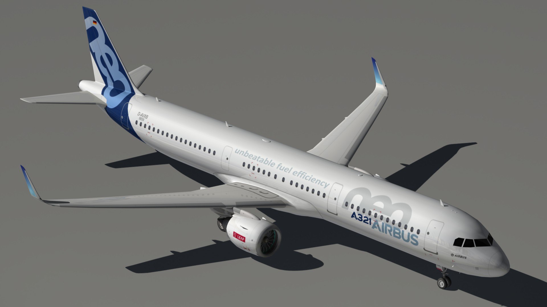Airbus A321 Color House 3D Model - TurboSquid 1703972