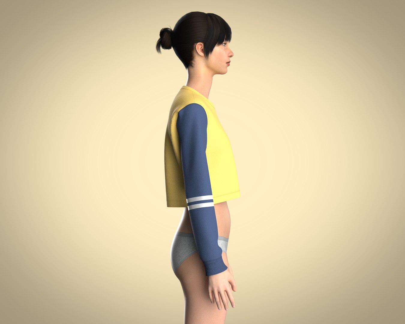 Girls-Crop Tops 3D model - TurboSquid 2069065