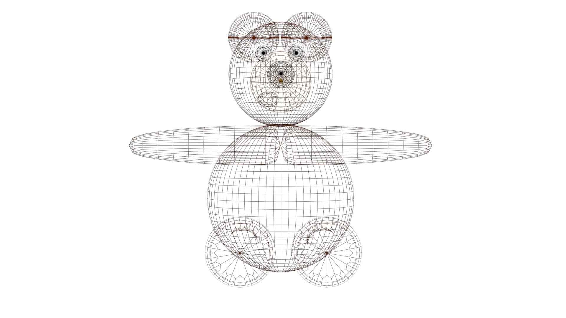 3D Cartoon Teddy Model - TurboSquid 1486465