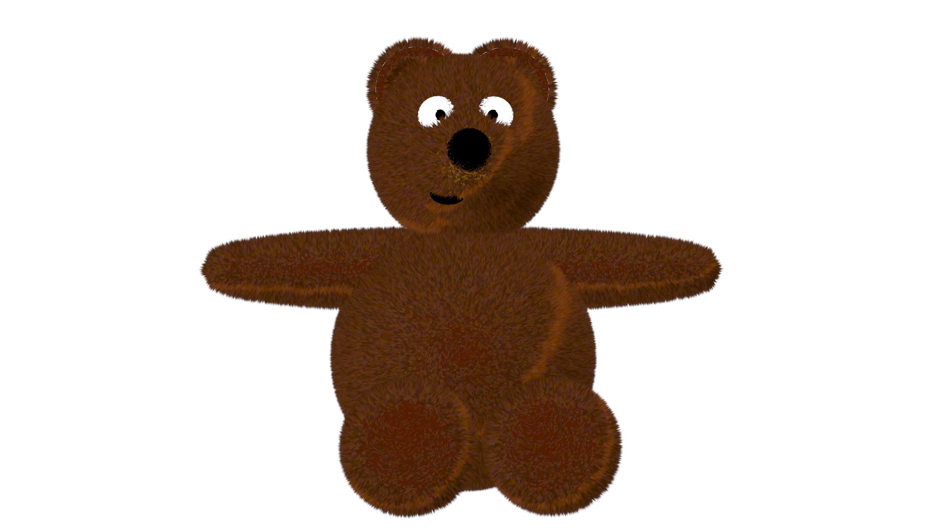 3D Cartoon Teddy Model - TurboSquid 1486465