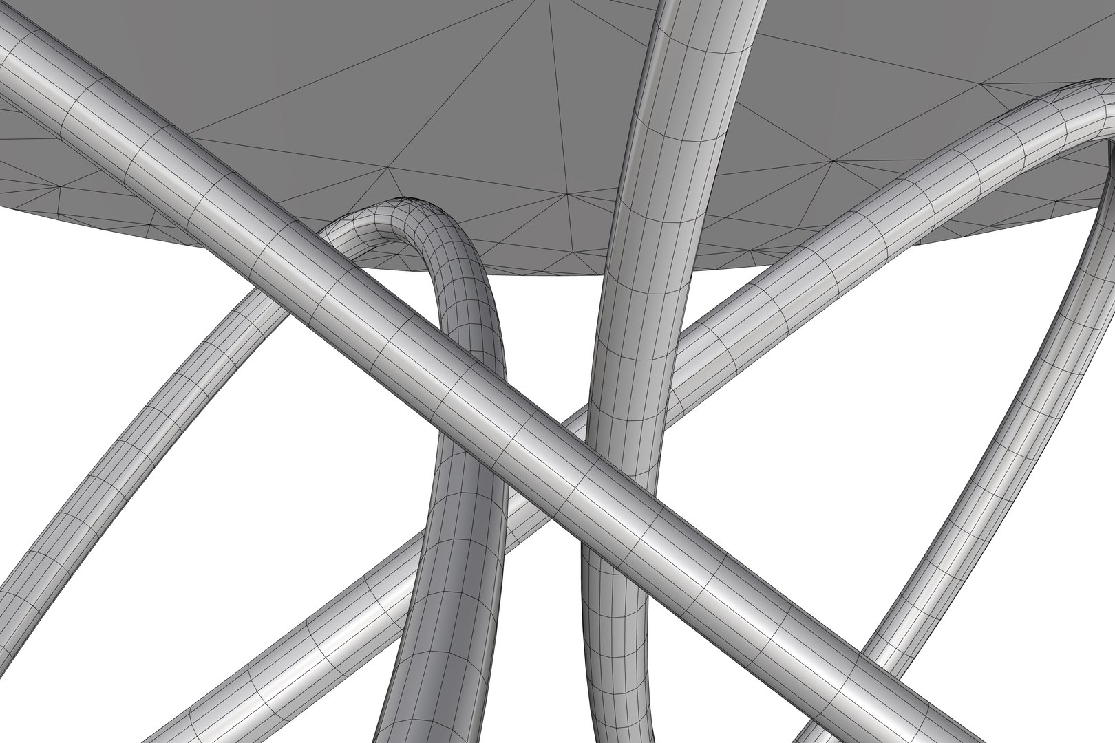 Infinity Loop Metal Table 3D - TurboSquid 2034235