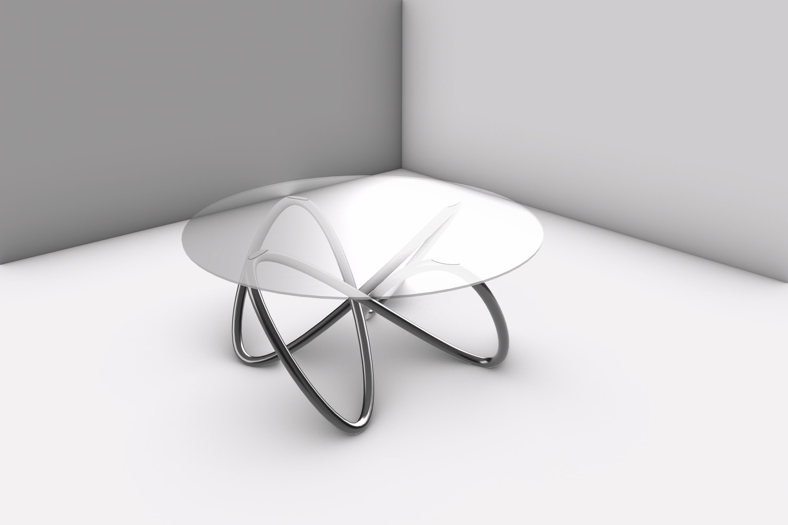 Infinity Loop Metal Table 3D - TurboSquid 2034235