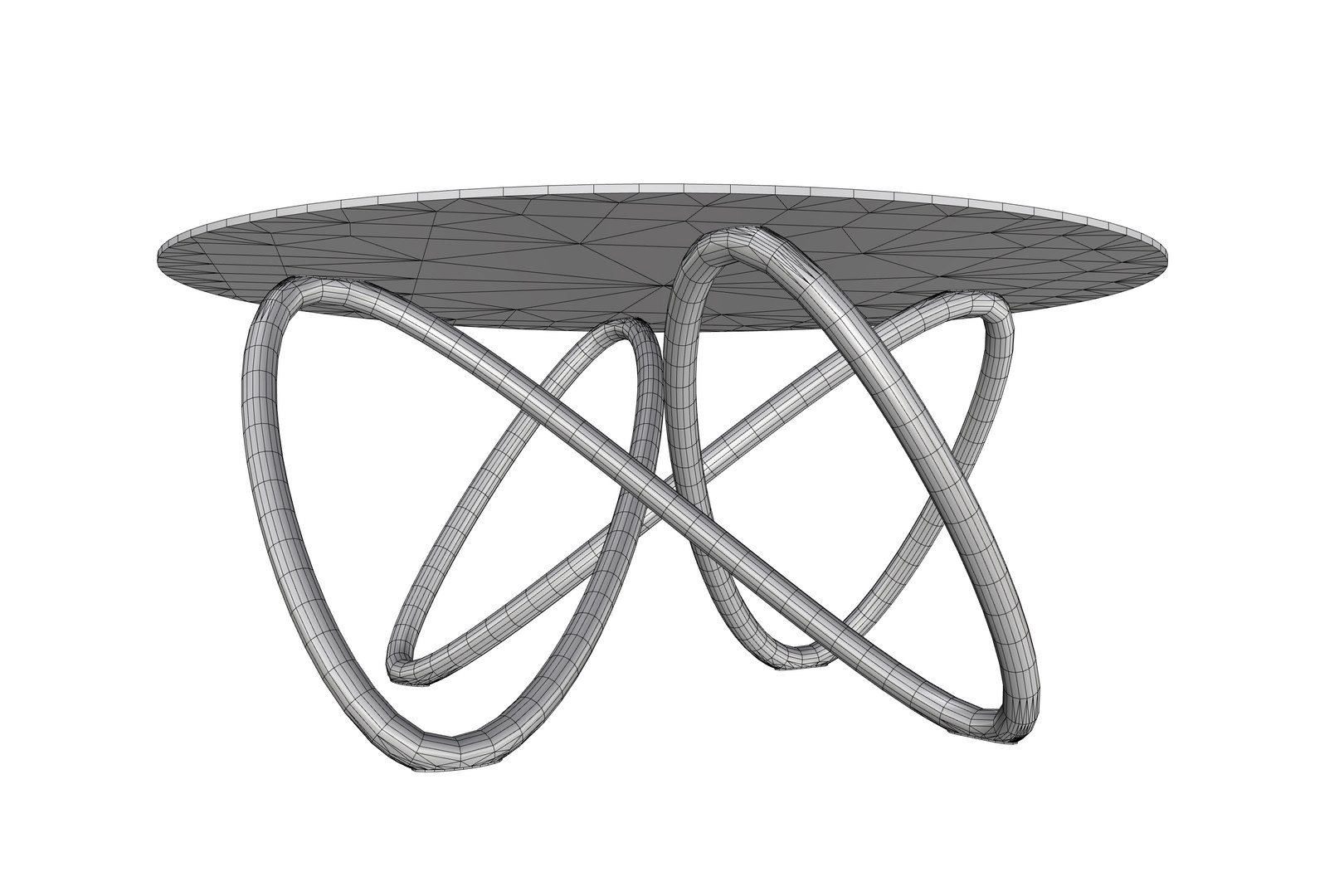 Infinity Loop Metal Table 3D - TurboSquid 2034235
