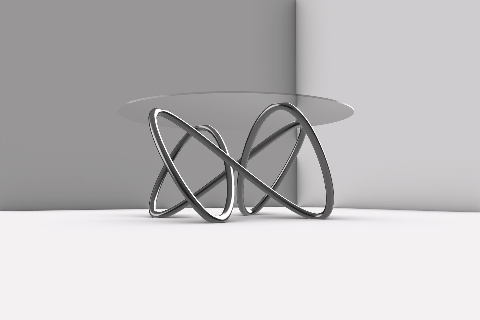 Infinity Loop Metal Table 3D - TurboSquid 2034235