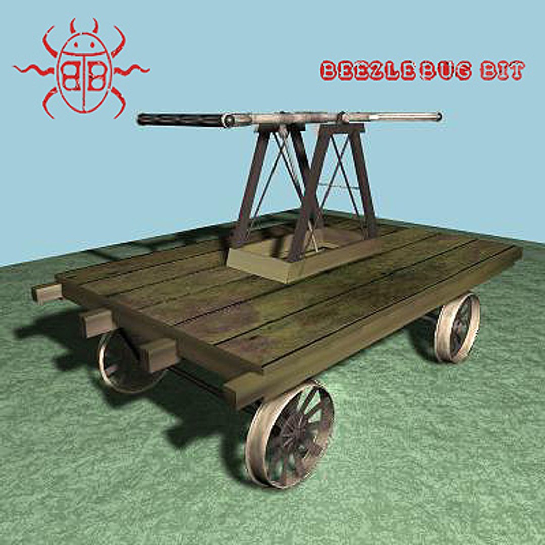 Railroad Hand Cart 3d Model