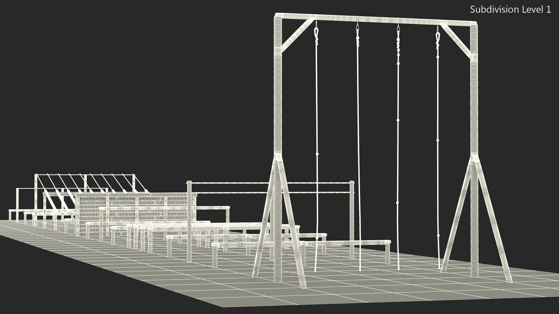 Military Training Obstacles Course 3D Model - TurboSquid 2235489