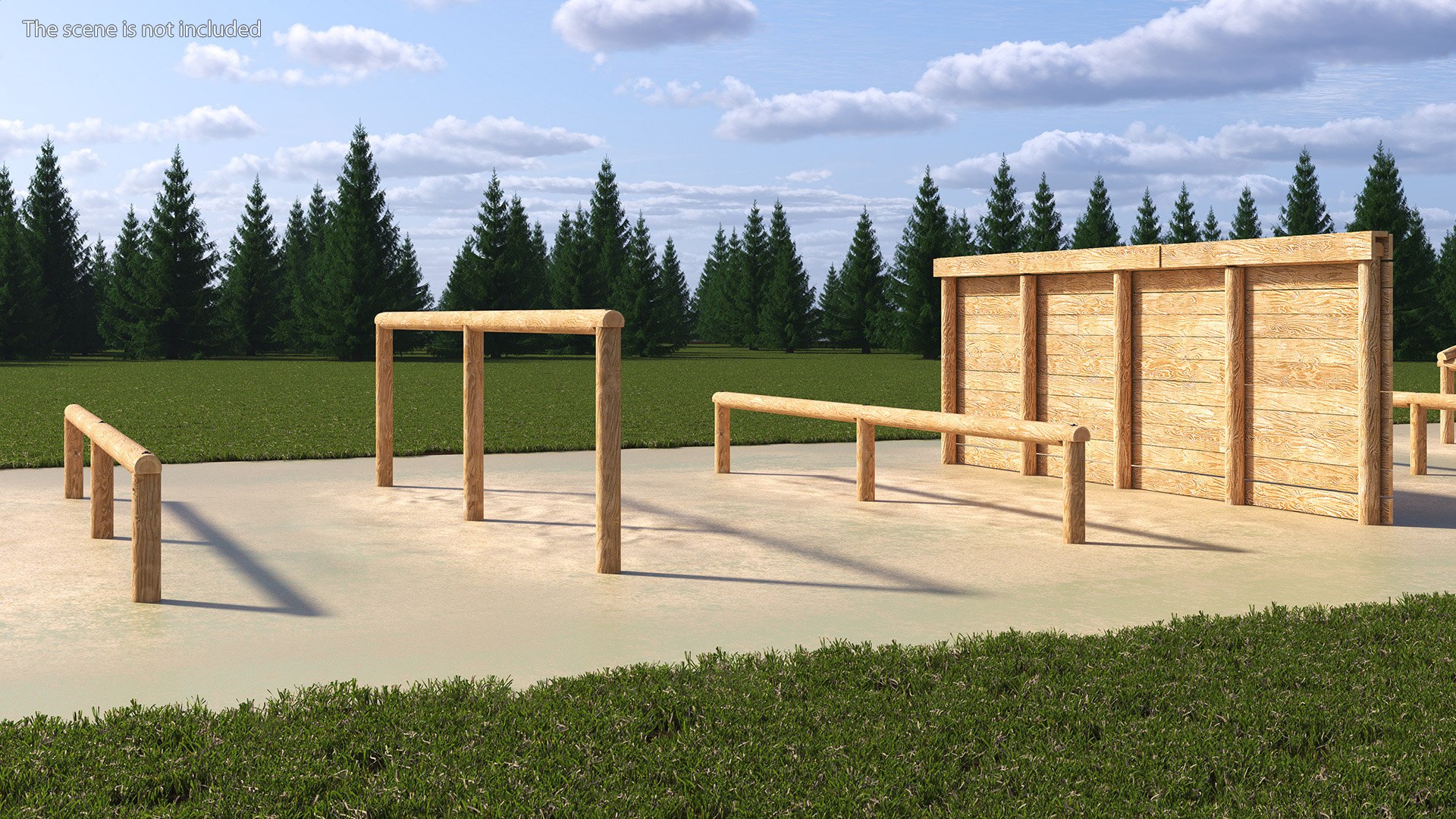 Military Training Obstacles Course 3D Model - TurboSquid 2235489