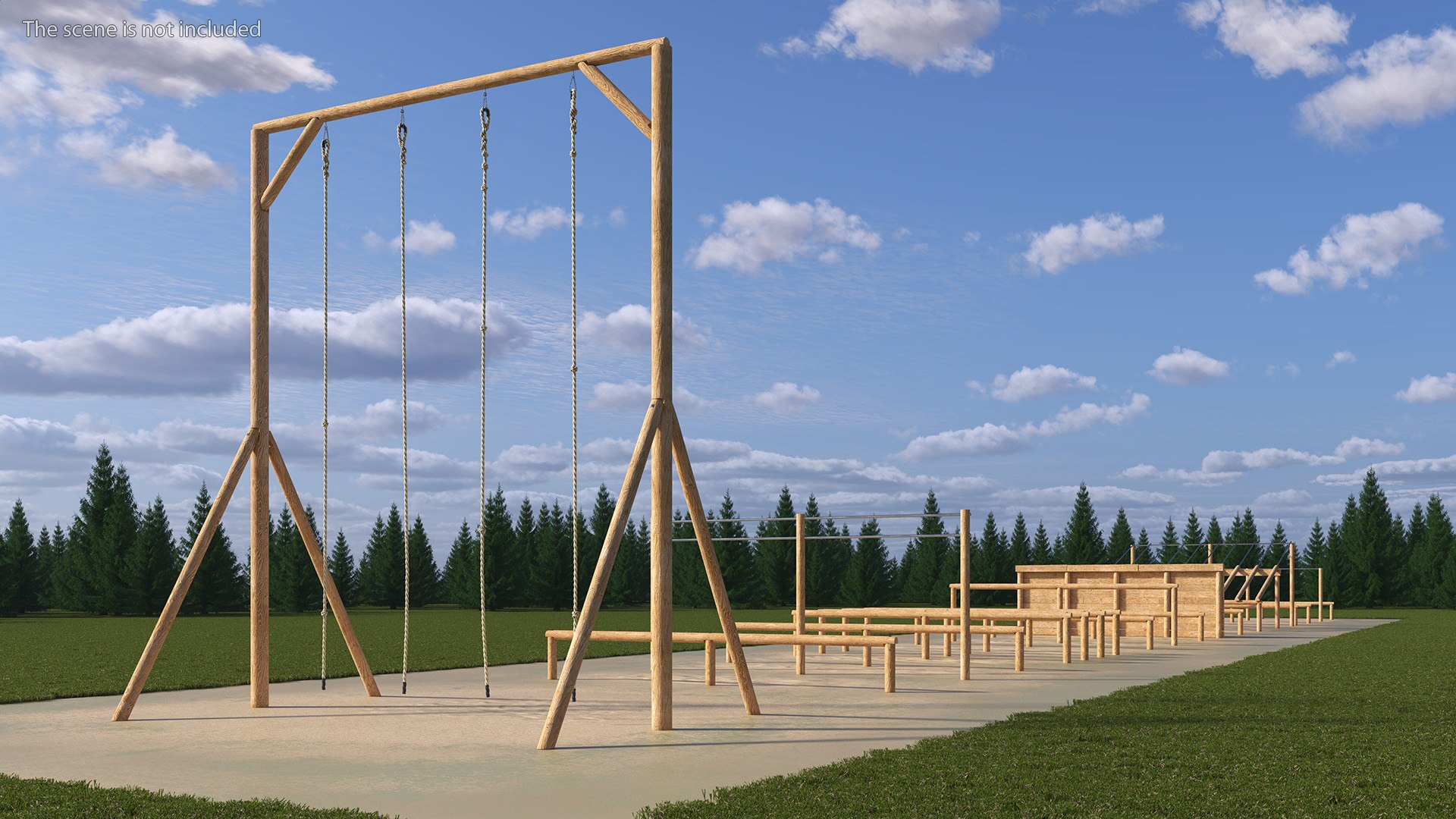 Military Training Obstacles Course 3D Model - TurboSquid 2235489