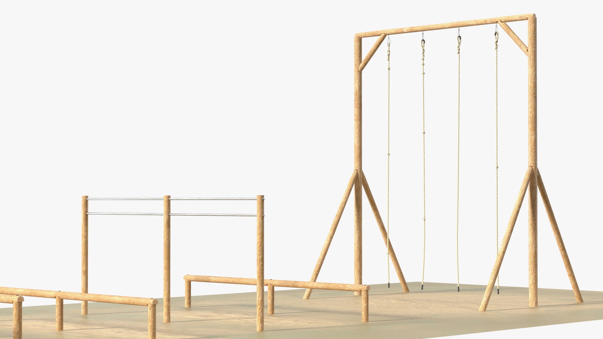 Military Training Obstacles Course 3D Model - TurboSquid 2235489