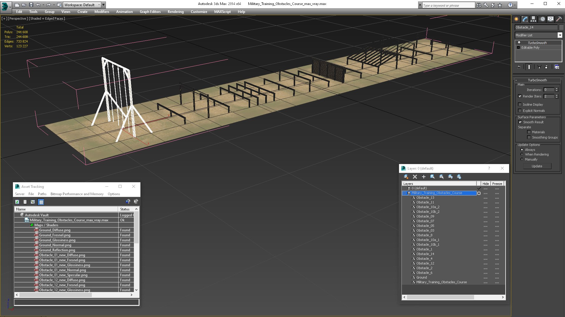 Military Training Obstacles Course 3D Model - TurboSquid 2235489
