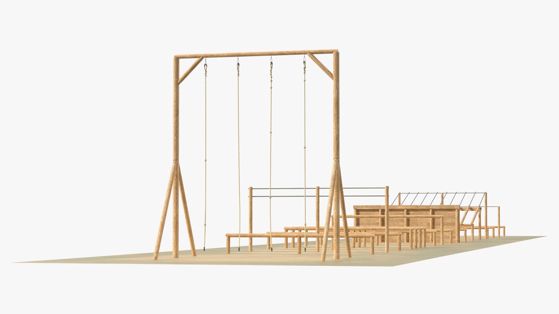 Military Training Obstacles Course 3D Model - TurboSquid 2235489