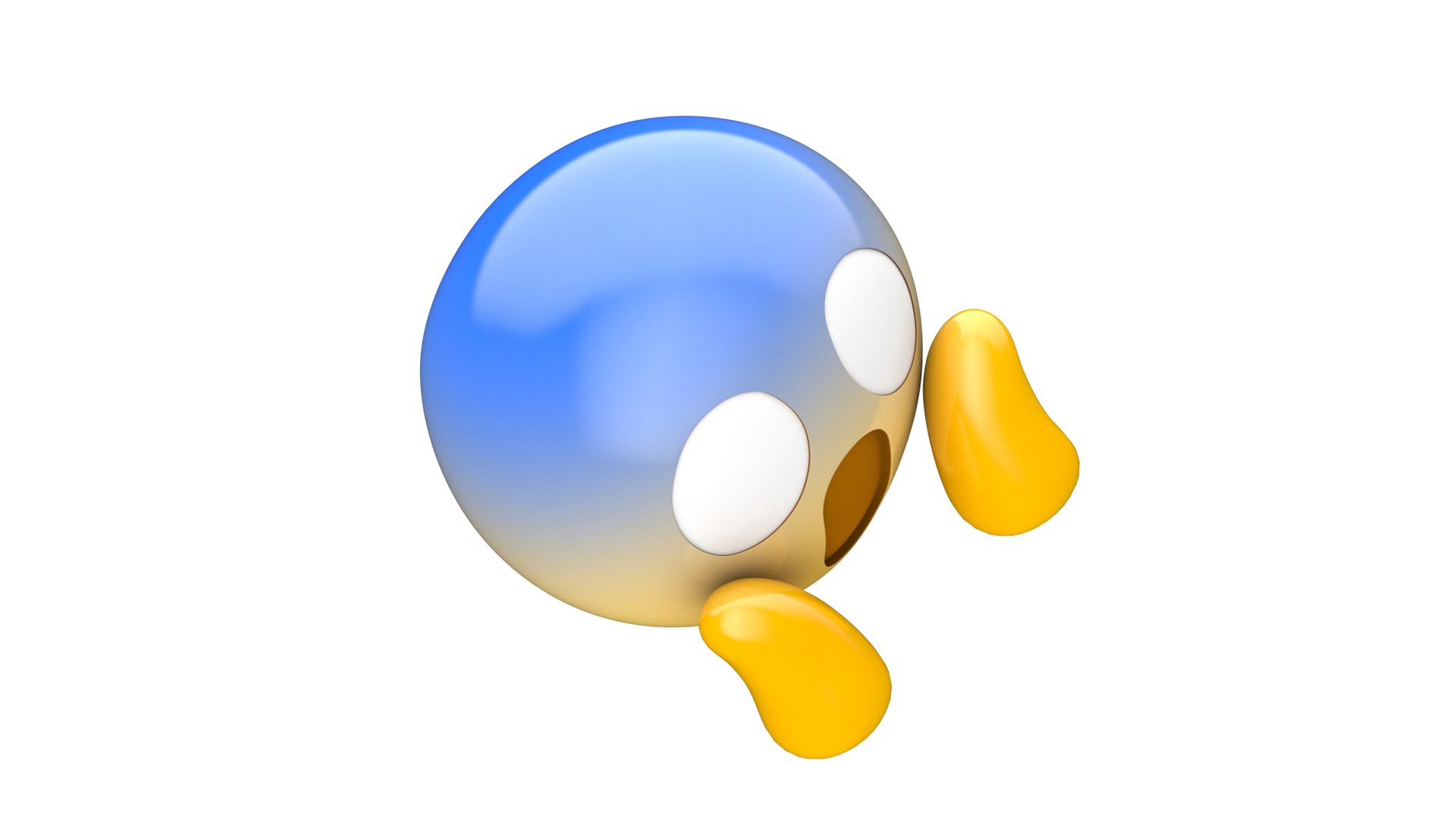 Apple Face Screaming In Fear 3D Model - TurboSquid 1778731