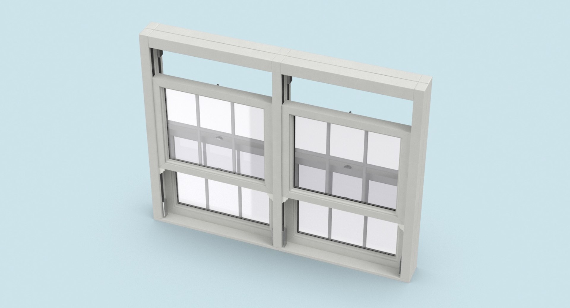 3D model standard-windows---window-5-half-open - TurboSquid 1246372