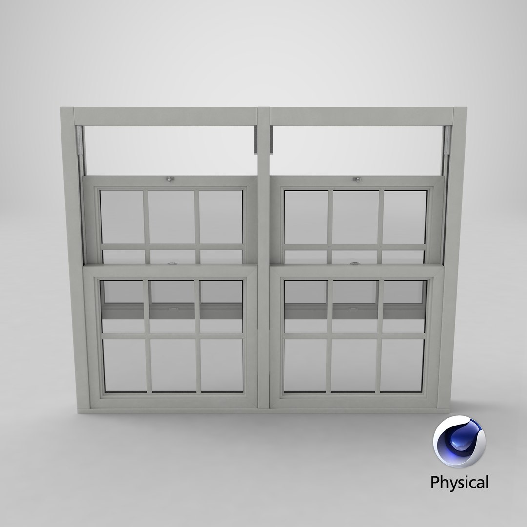 3D model standard-windows---window-5-half-open - TurboSquid 1246372
