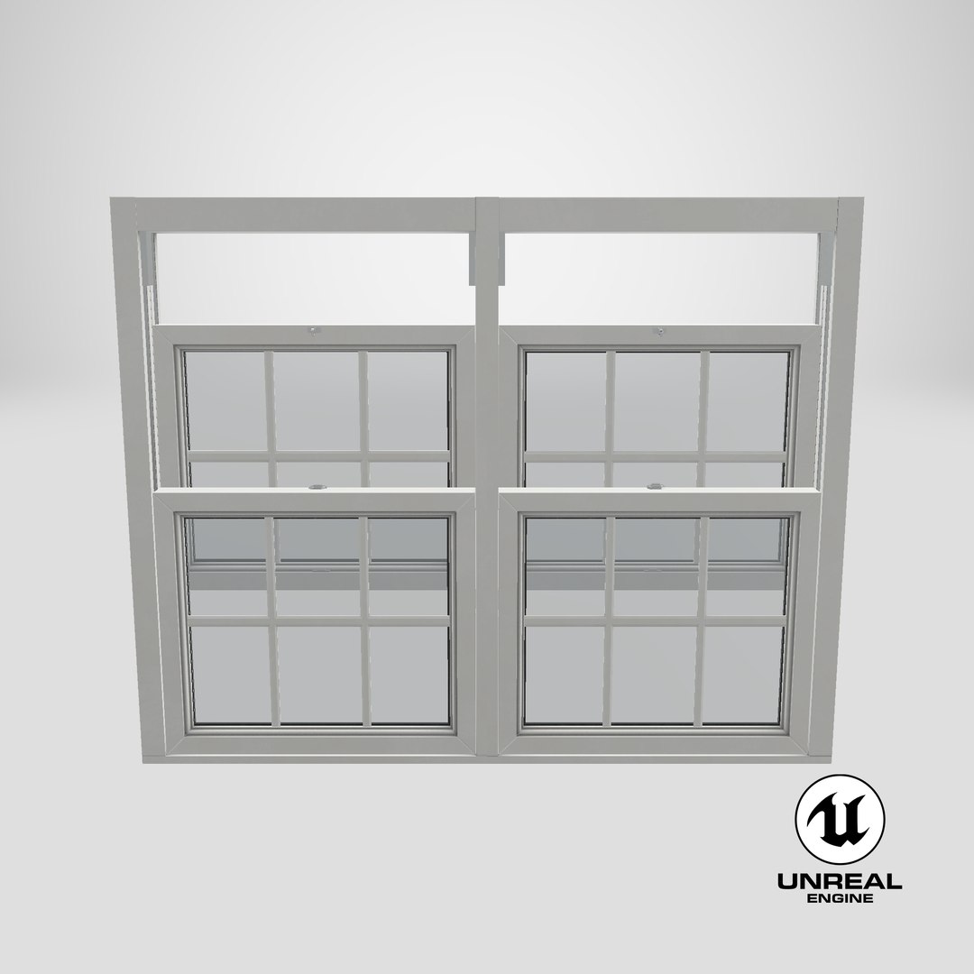 3D model standard-windows---window-5-half-open - TurboSquid 1246372