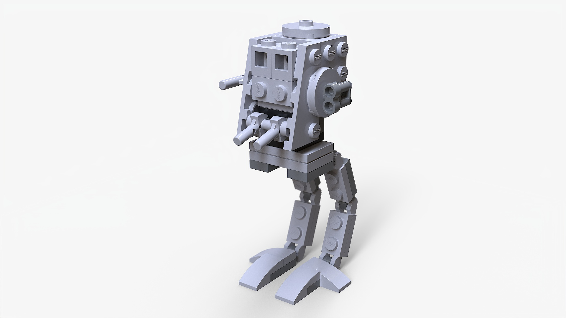 Lego AT-ST Model - TurboSquid 1717381