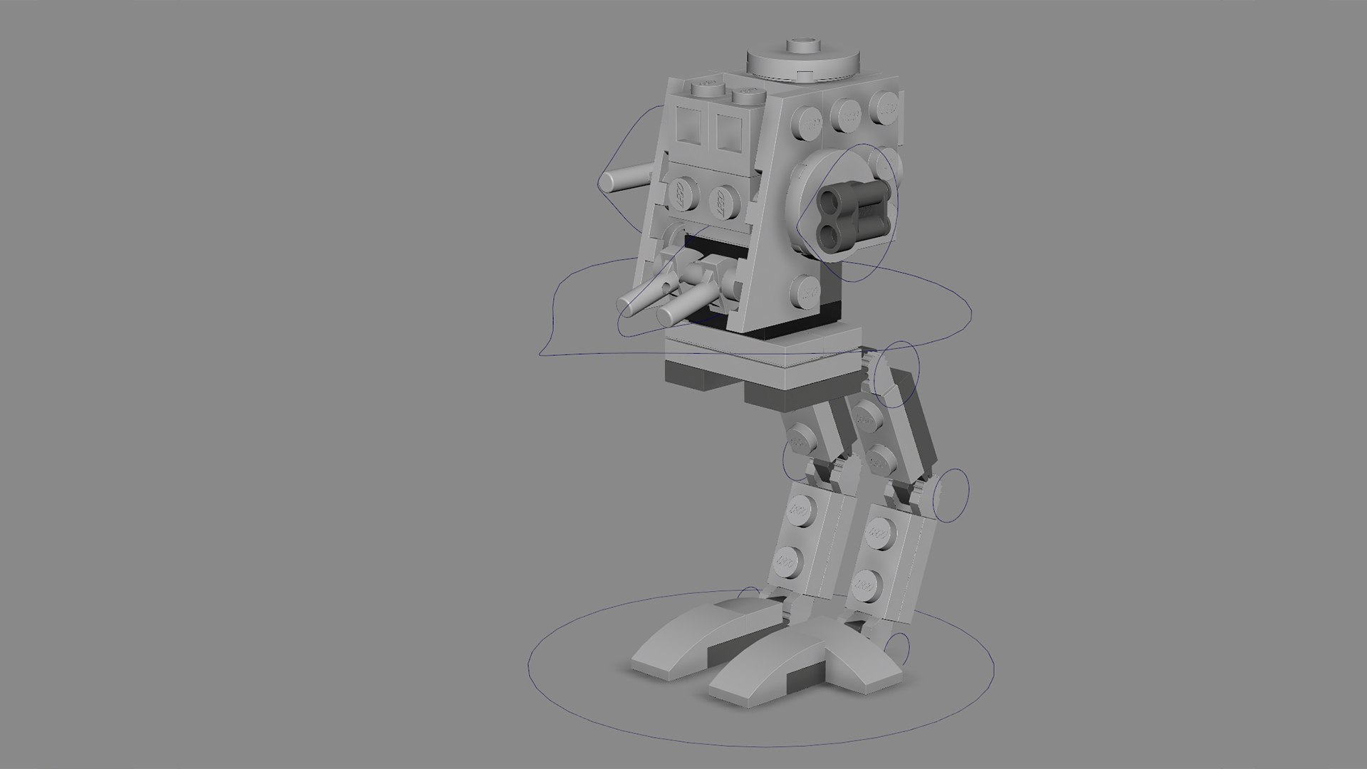 Lego AT-ST Model - TurboSquid 1717381