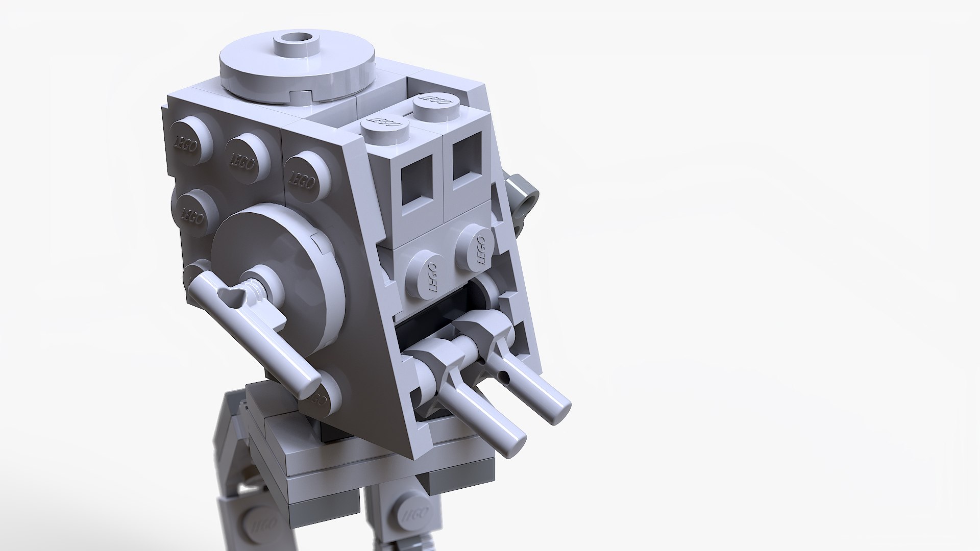Lego AT-ST Model - TurboSquid 1717381
