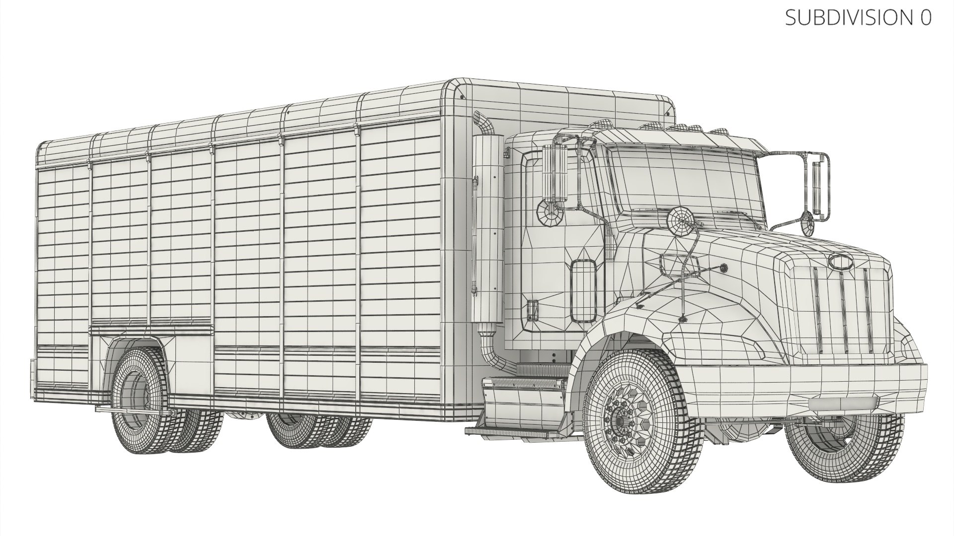 3D Medium Duty Box Truck 4x2 Blue - TurboSquid 2486551