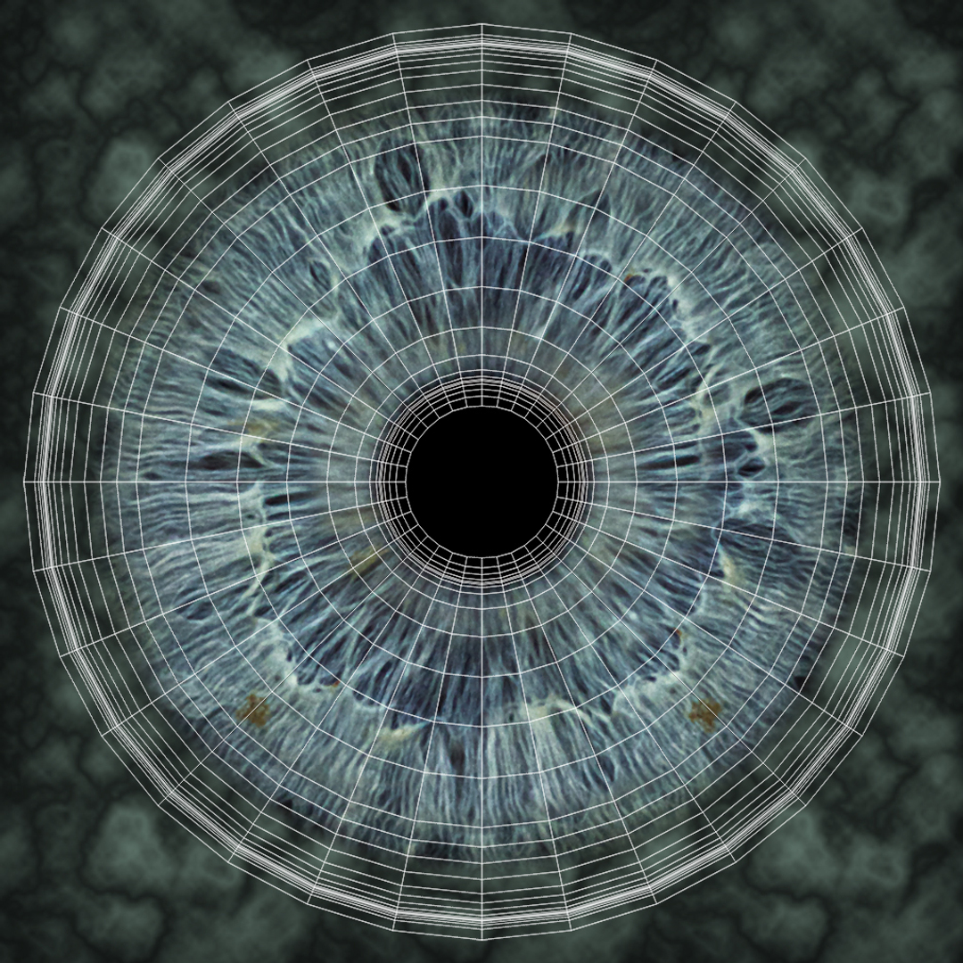 3d realistic human eye pupil model