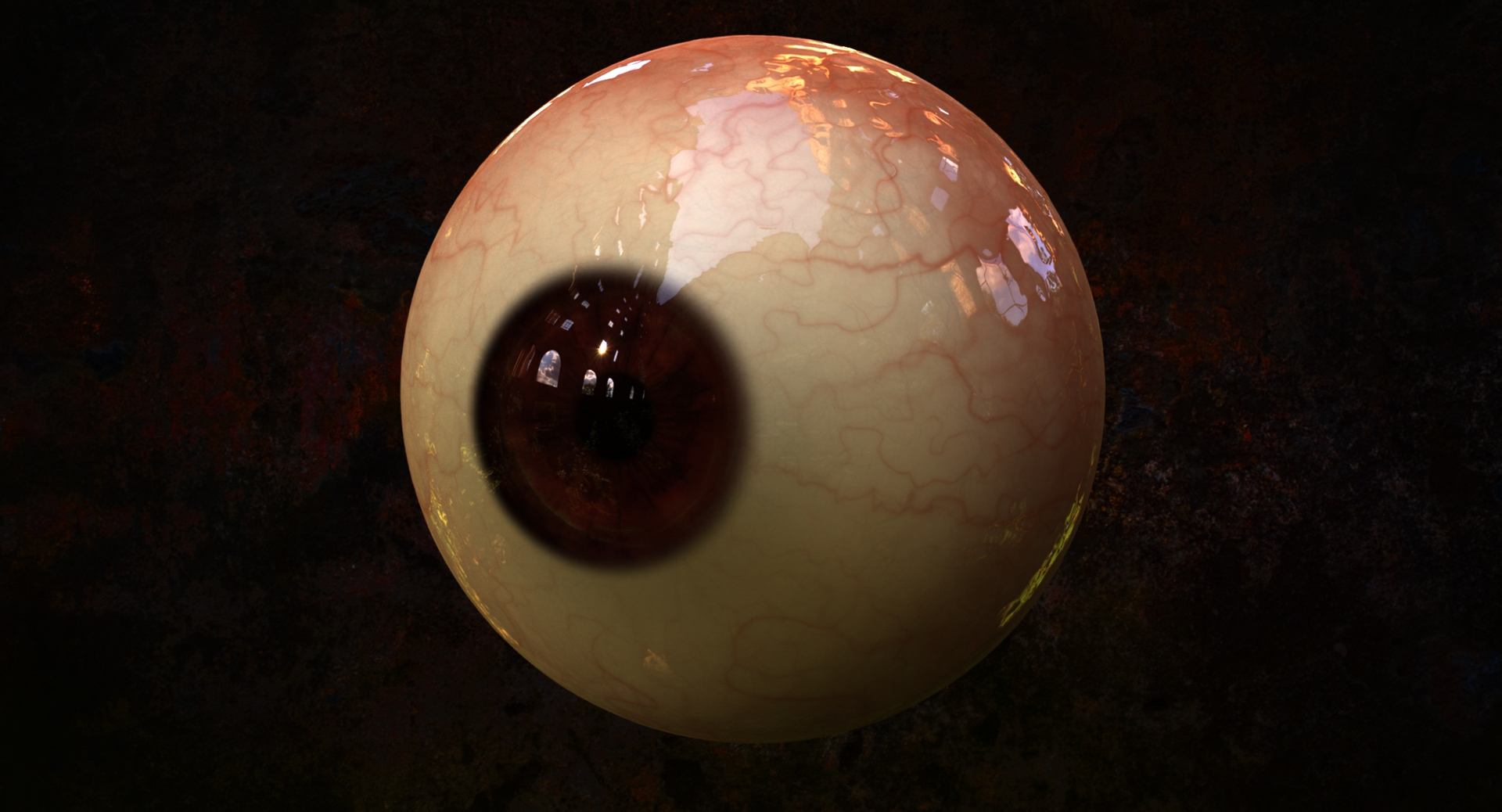 3d realistic human eye pupil model