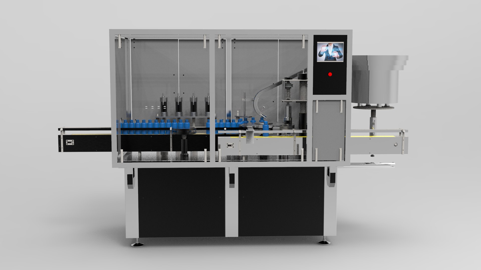 3D Automatic Filling And Capping All-in-one Machine - TurboSquid 2003746