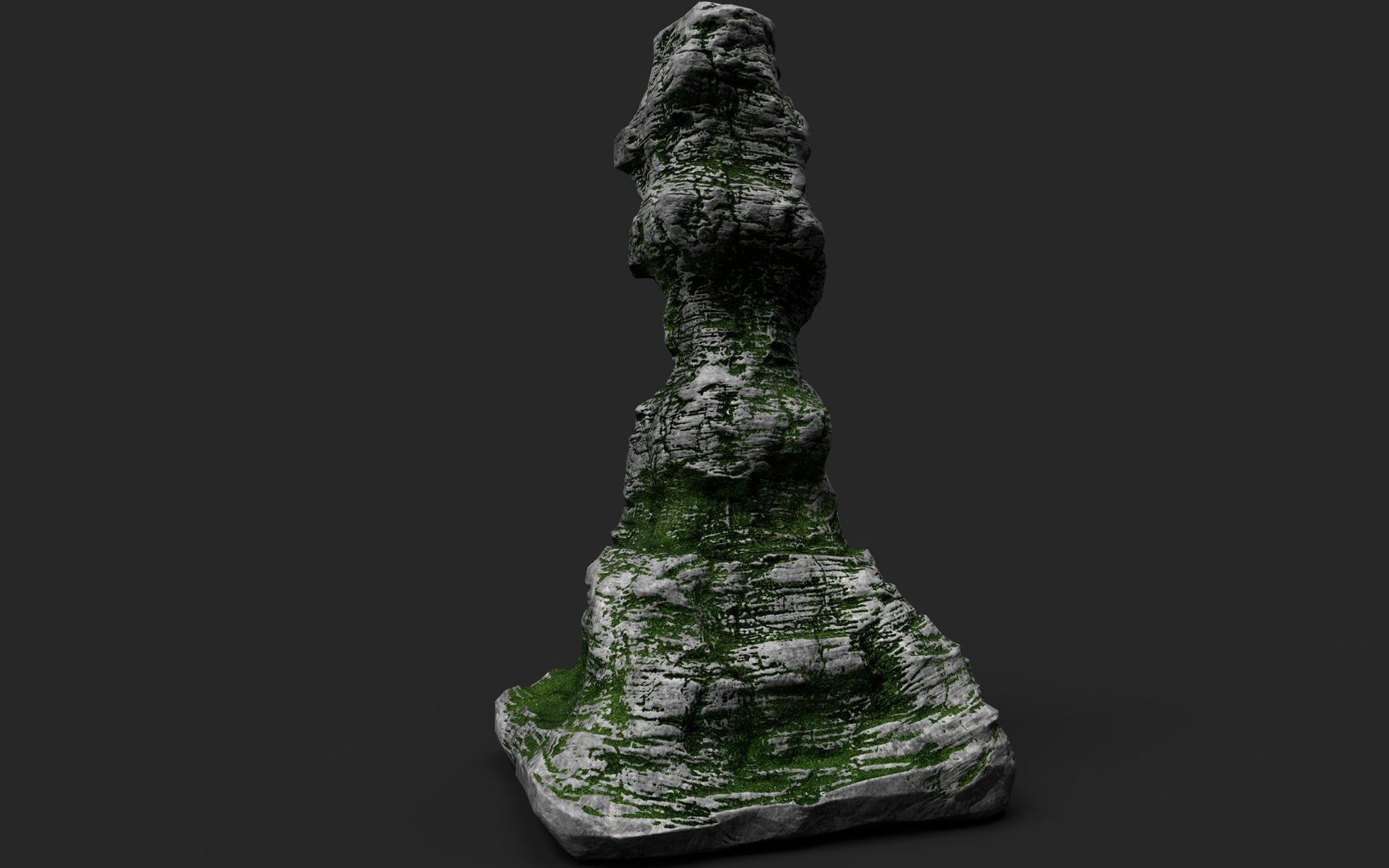 Mossy Cliff Rock 23-5 3D - TurboSquid 2409149