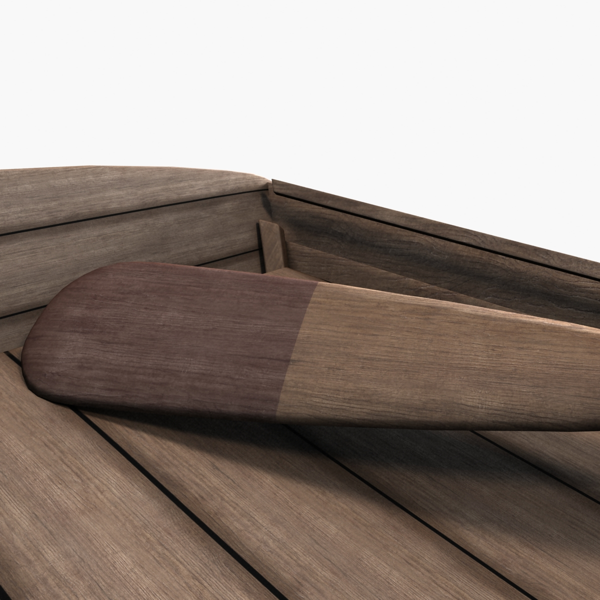 3d wooden boat model