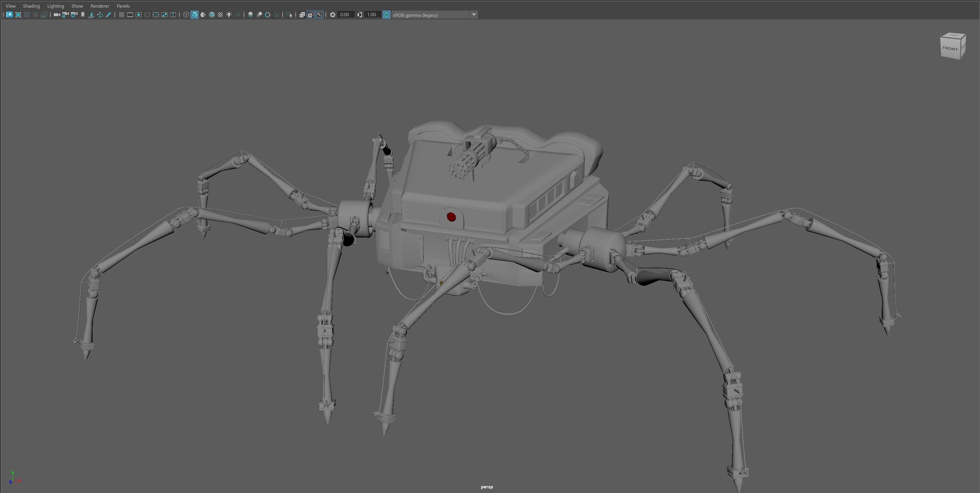 Robotic Character SPIDER Without RIG Model - TurboSquid 2369019