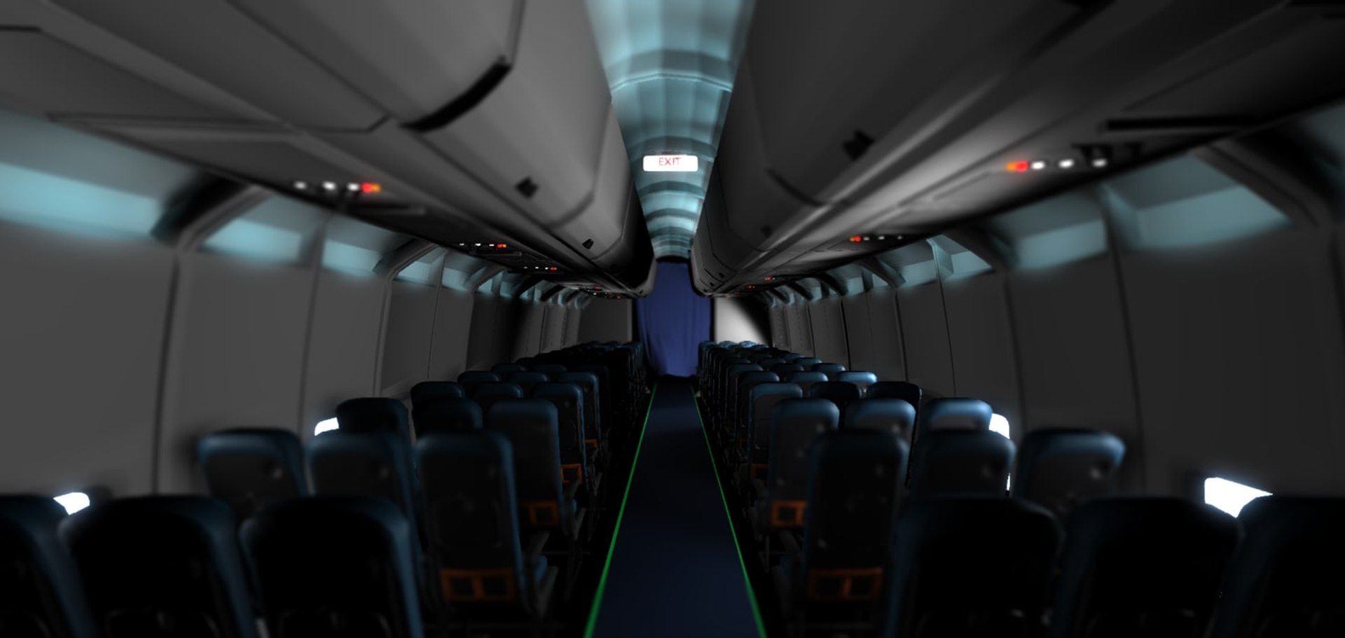 Aircraft Interior Wall 3D - TurboSquid 1246770