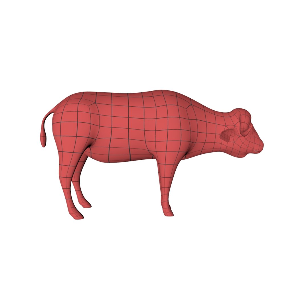 African Animals Base Mesh 3d Obj