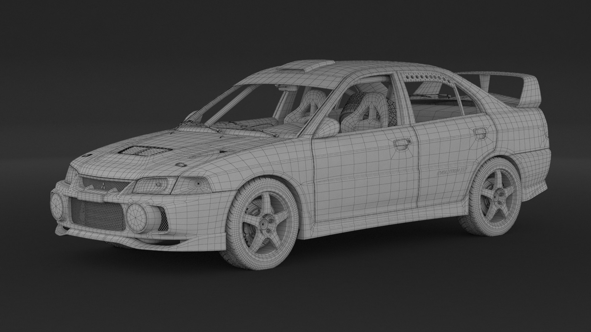 Mitsubishi Lancer Evolution 4 Rally Car 3D - TurboSquid 2305870