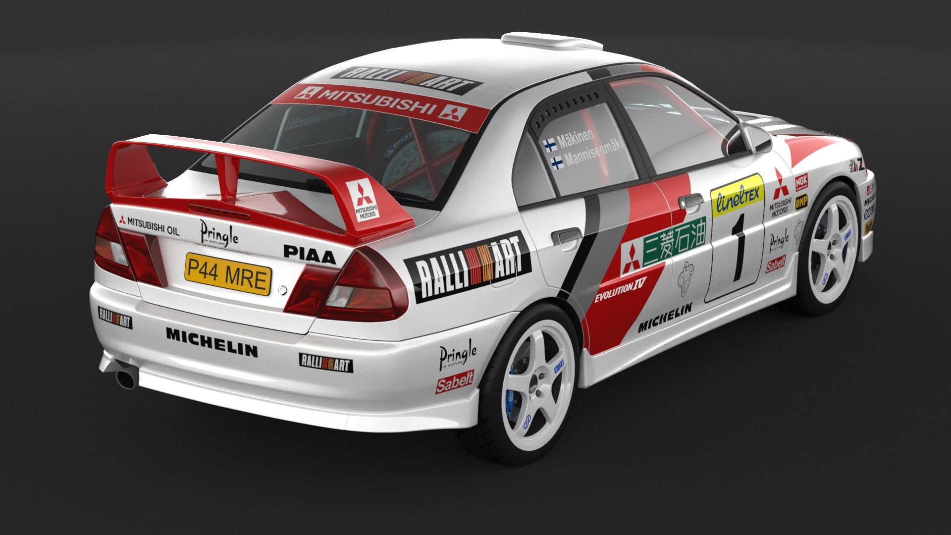 Mitsubishi Lancer Evolution 4 Rally Car 3D - TurboSquid 2305870