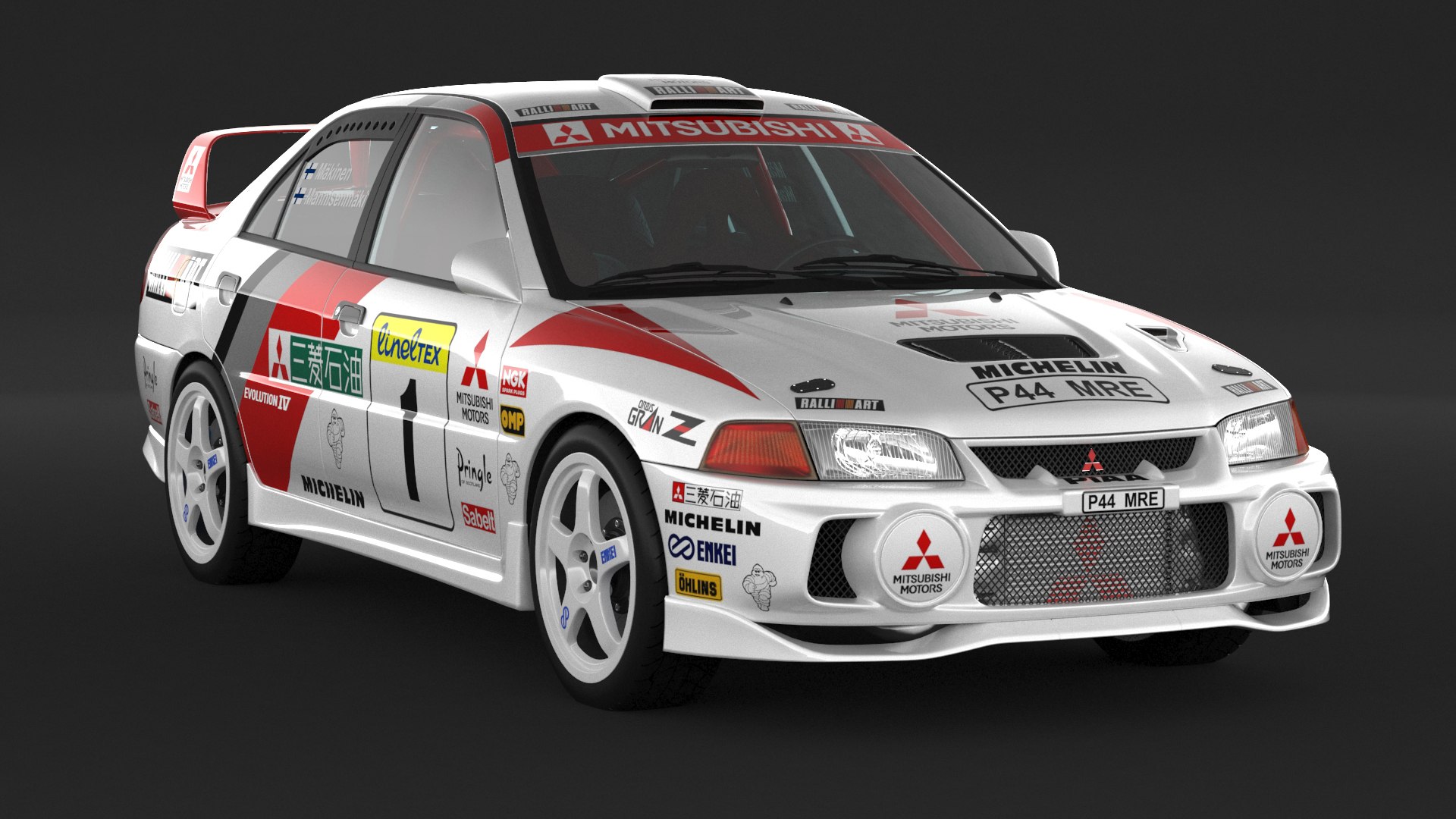 Mitsubishi Lancer Evolution 4 Rally Car 3D - TurboSquid 2305870