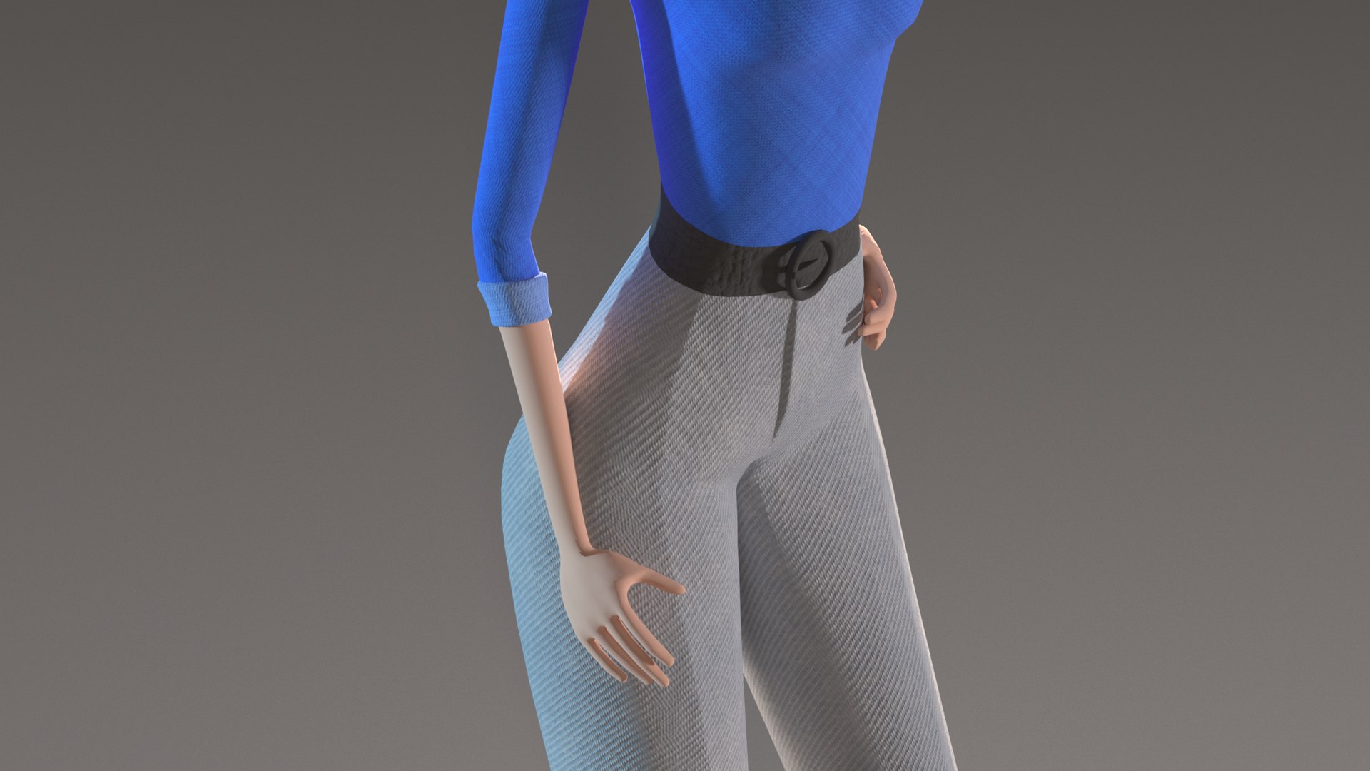 3D Model Cartoon Girl Rigged - TurboSquid 1411989