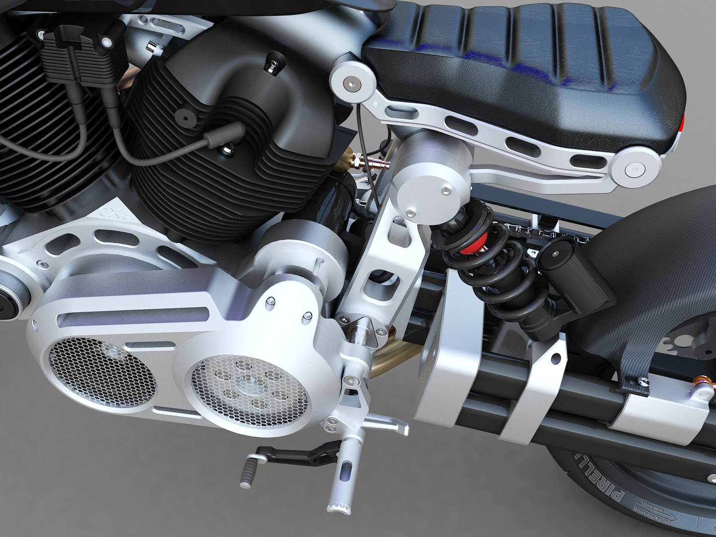 3D Model Confederate Hellcat Motorcycle - TurboSquid 1374401