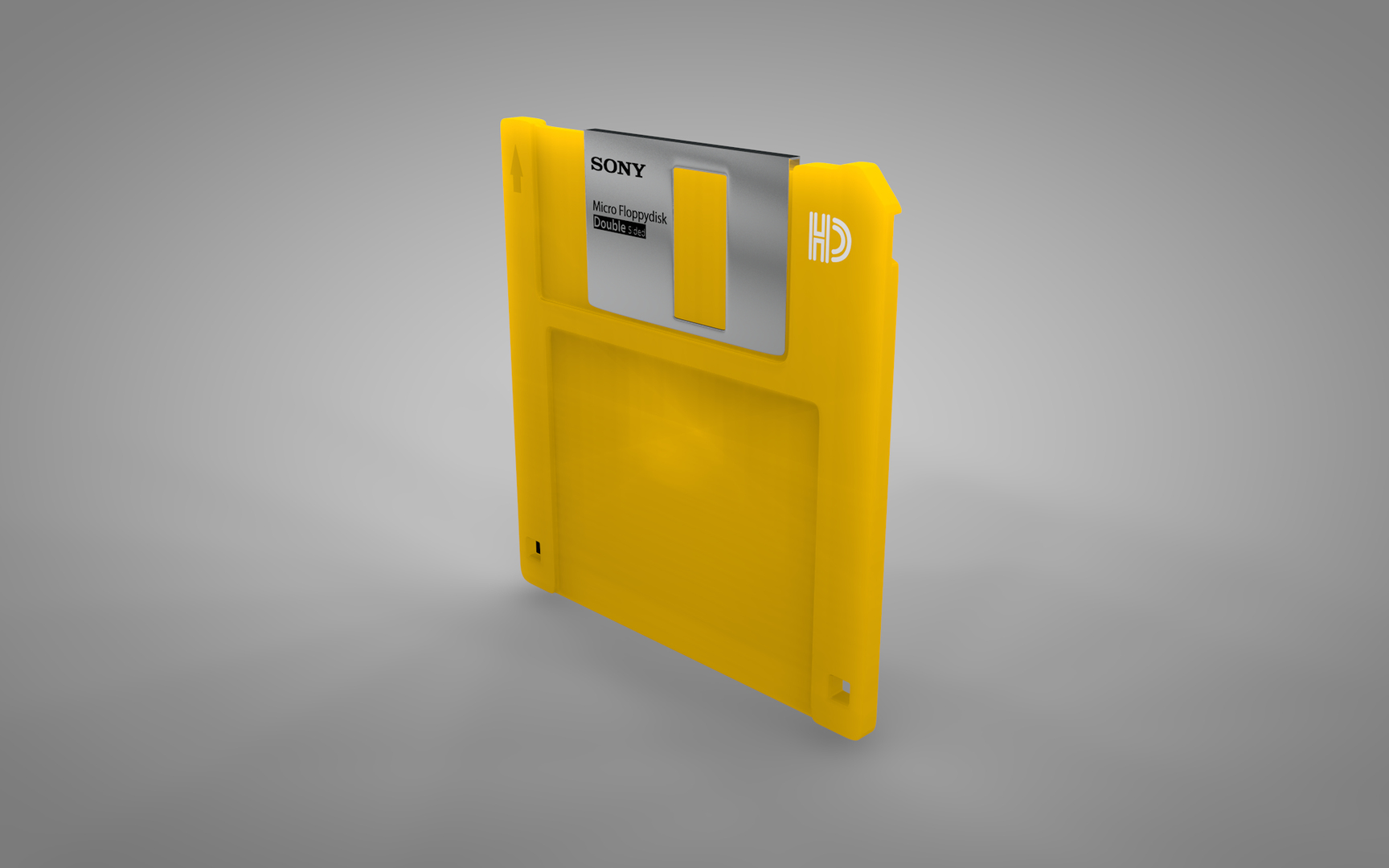 3D Sony Floppy Disk Yellow - TurboSquid 1415705
