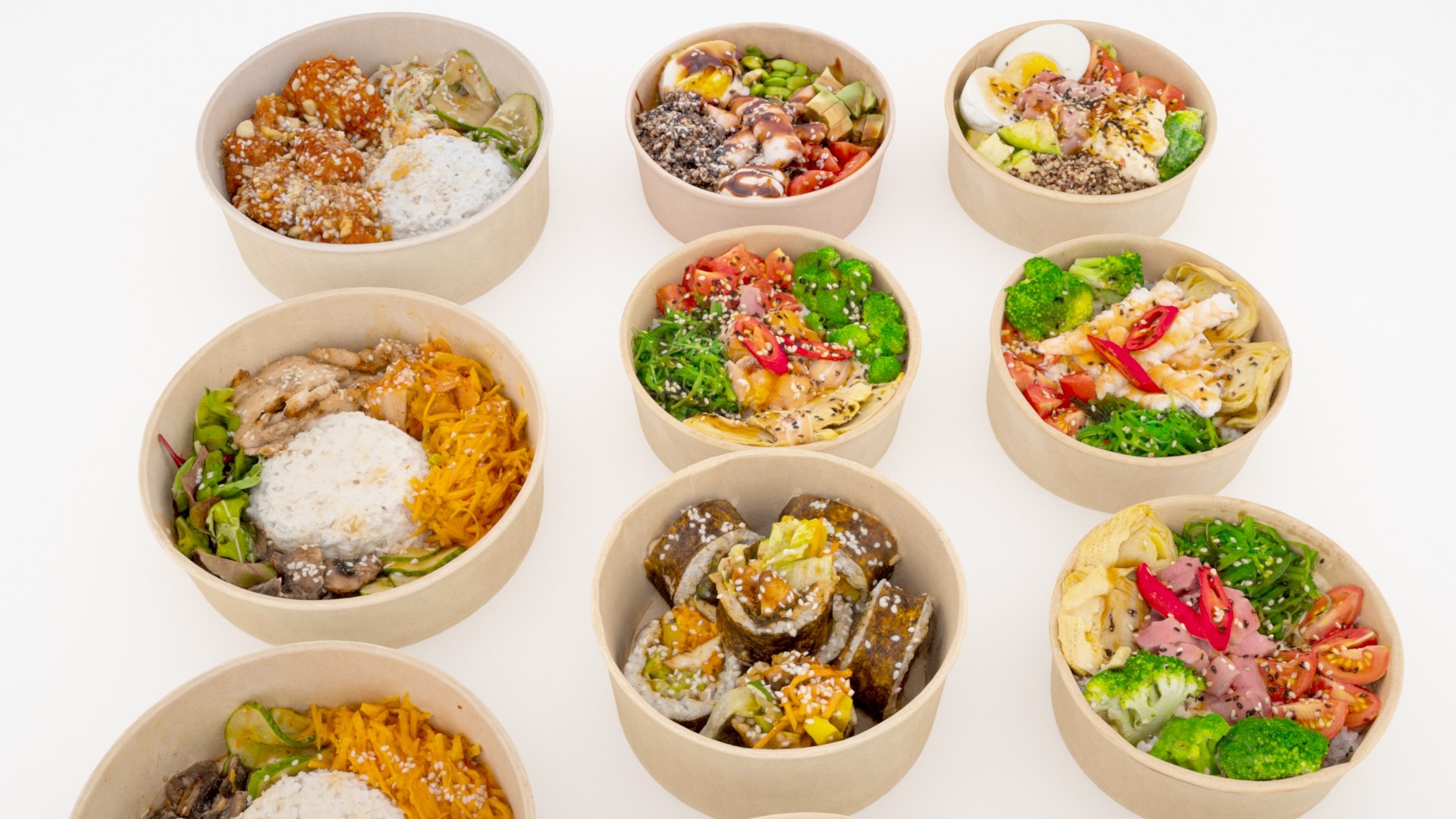 3D Poke Bowl Collection 21 Items - TurboSquid 2214899