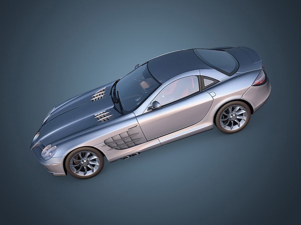 3d model mercedes-benz slr mclaren